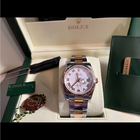 Rolex | Accessories | Rolex With Original Paperwork Box 36mm Oyster ...
